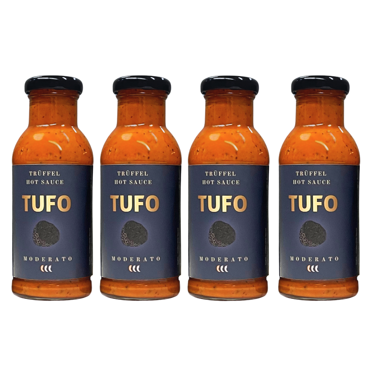 4 x TUFO Truffle Hot Sauce MODERATO (4 x 250 ml) – TufoSauce